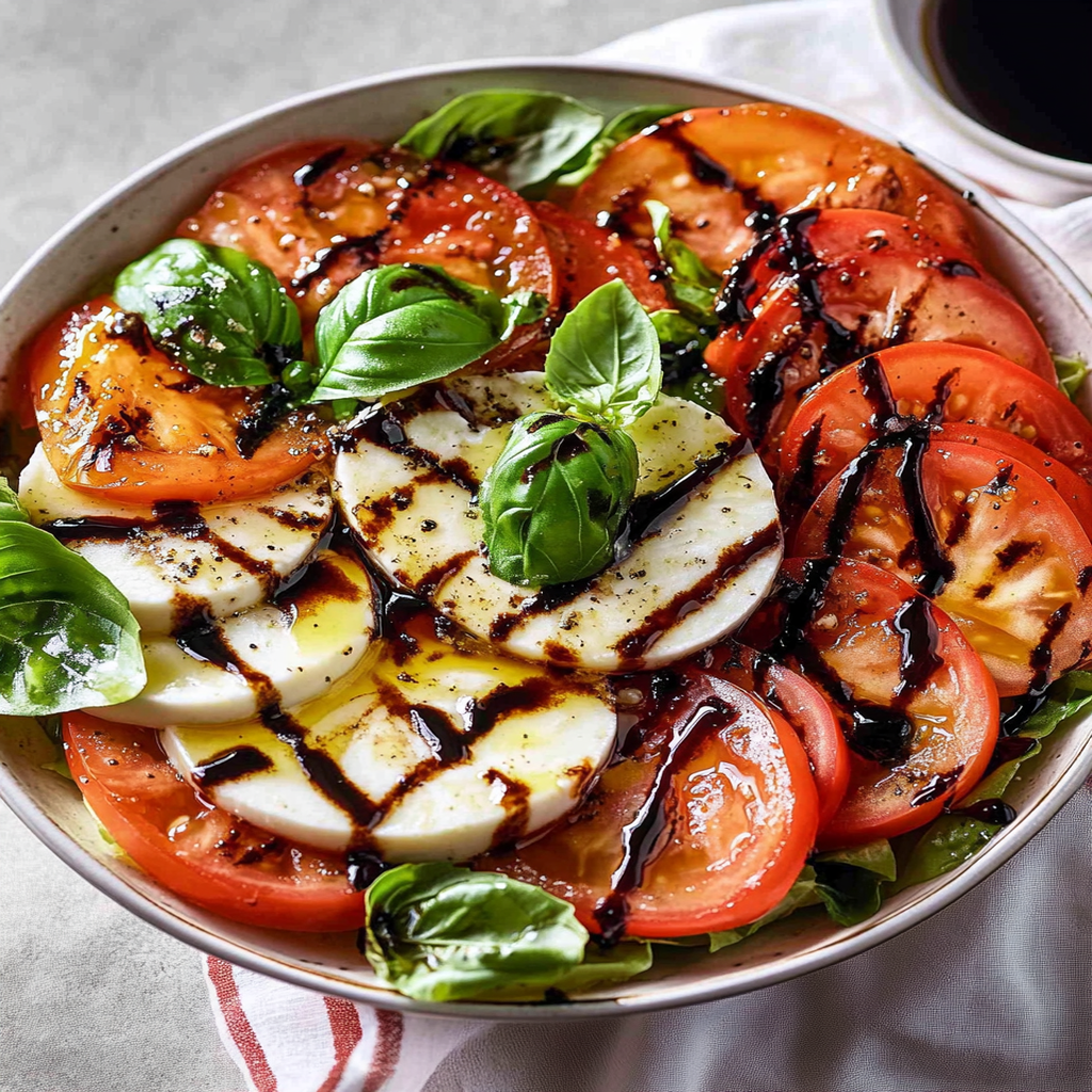 Caprese Salad with Balsamic Glaze Bowl
