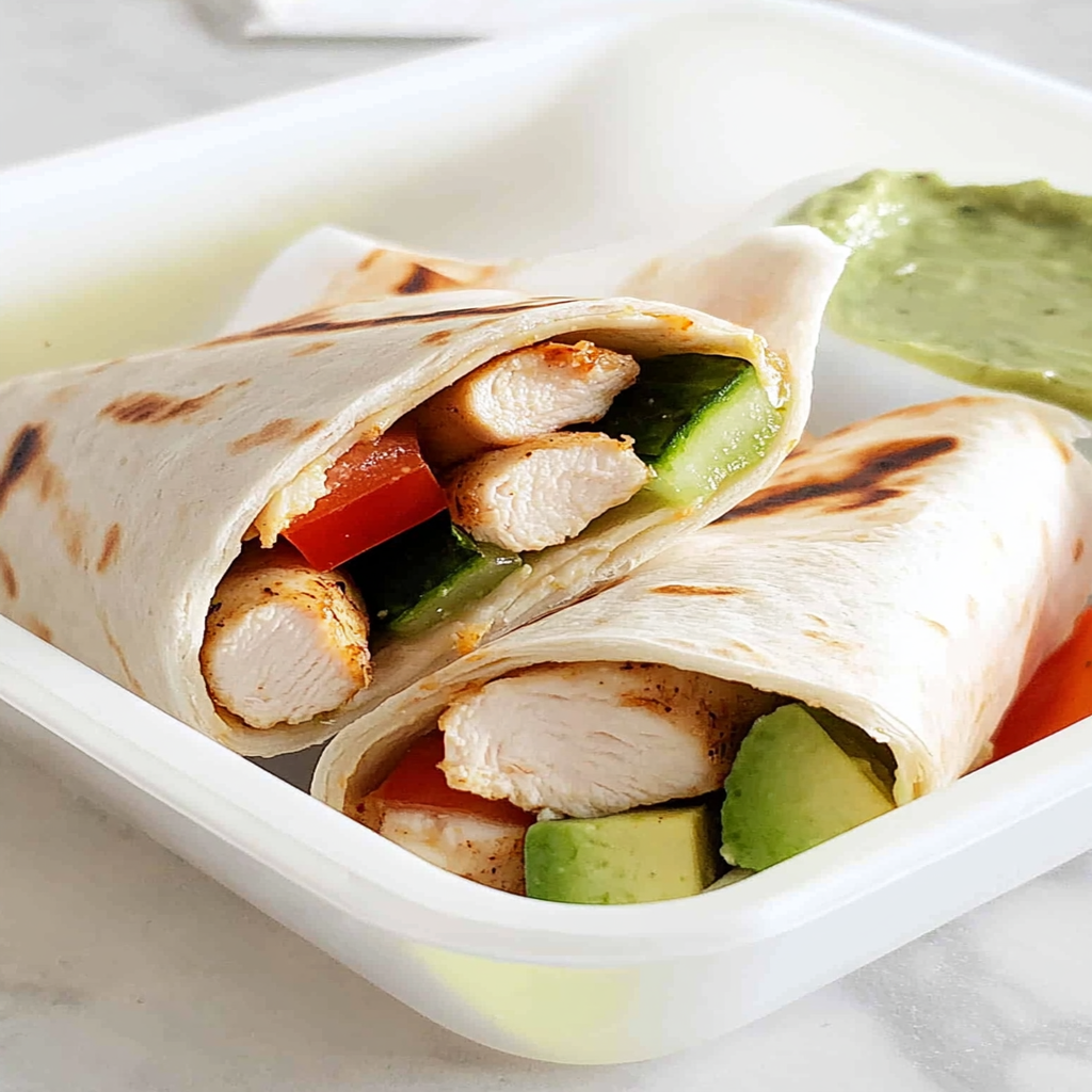 Grilled Chicken Wraps for Lunch Boxes