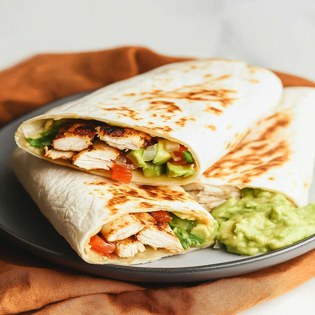 Grilled Chicken & Avocado Wraps