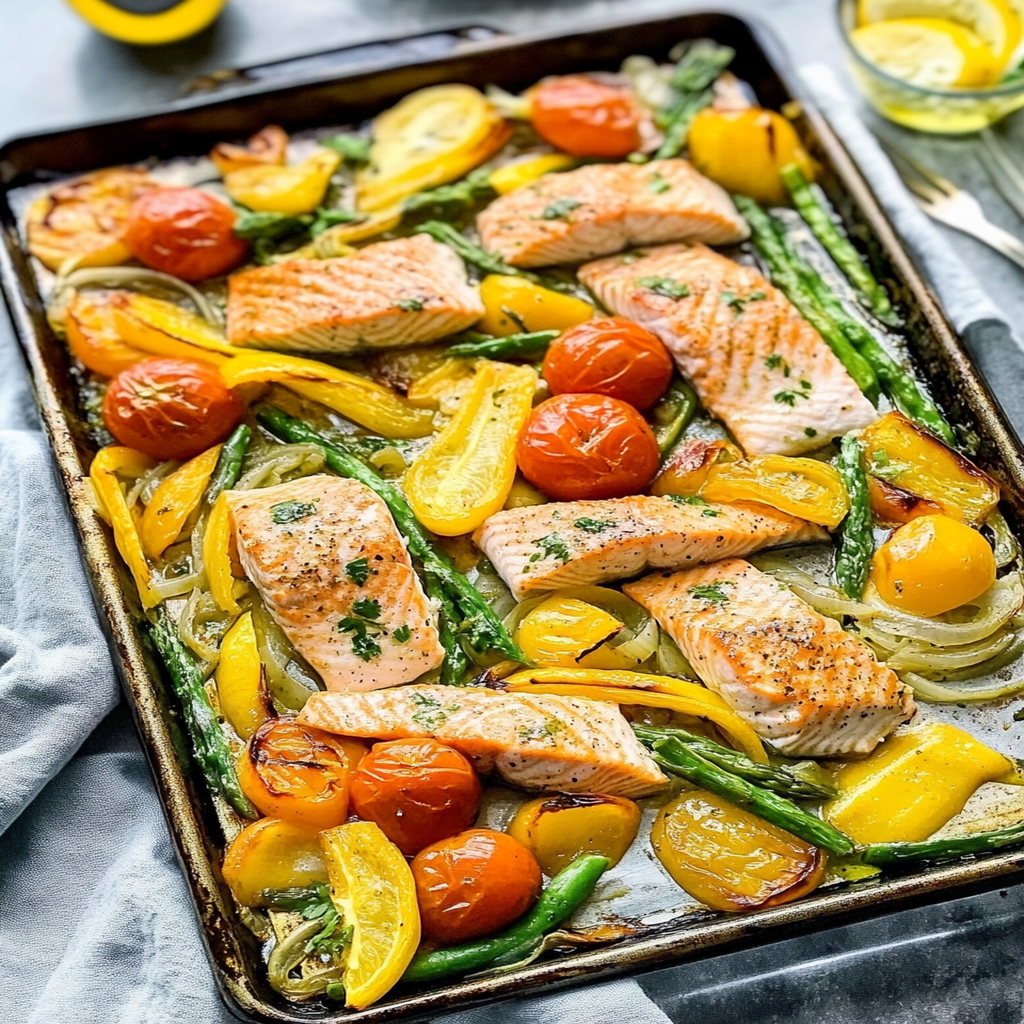Healthy Sheet Pan Salmon
