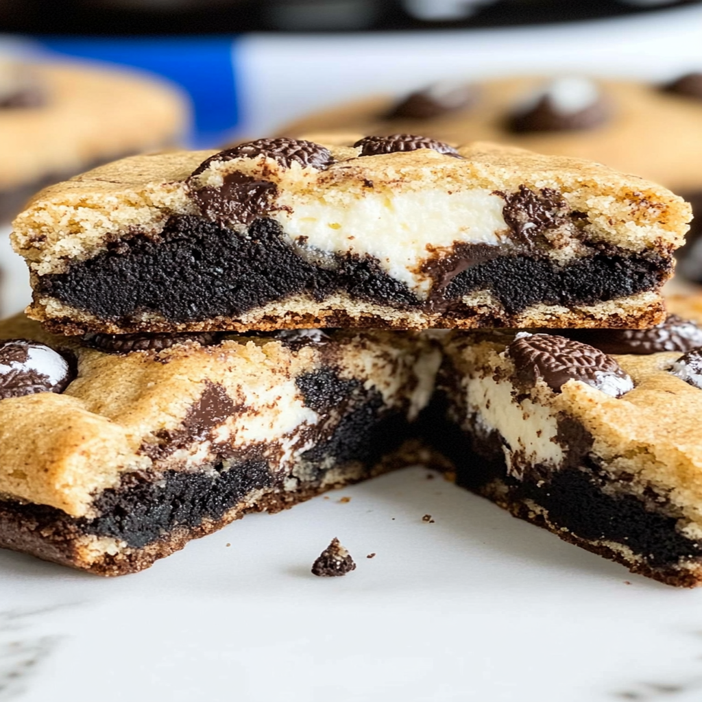 Oreo-Stuffed Chocolate Chip Brookies