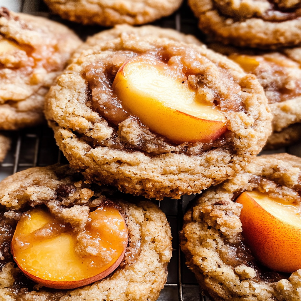 Peach Crumble Summer Cookies