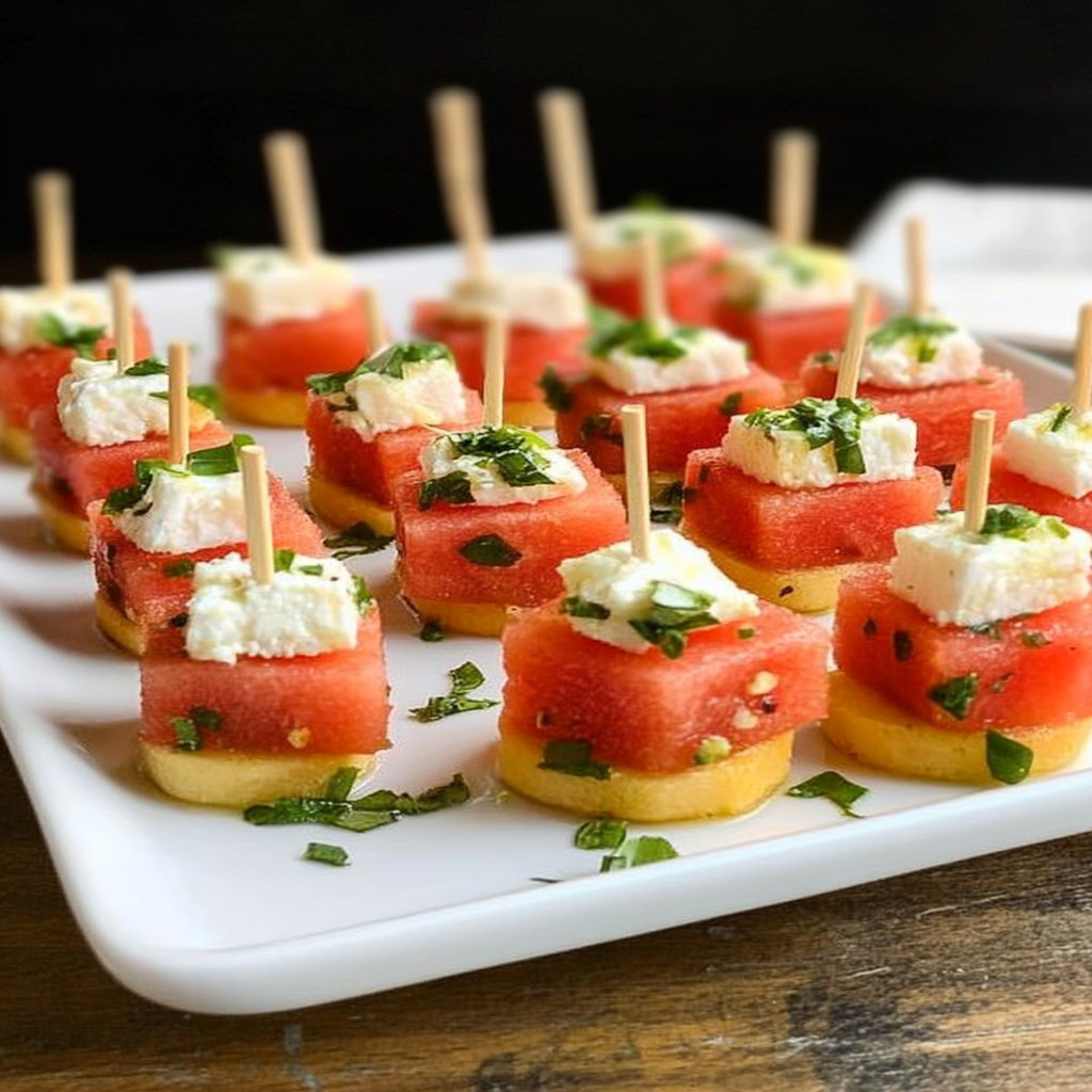 Watermelon Feta Bites
