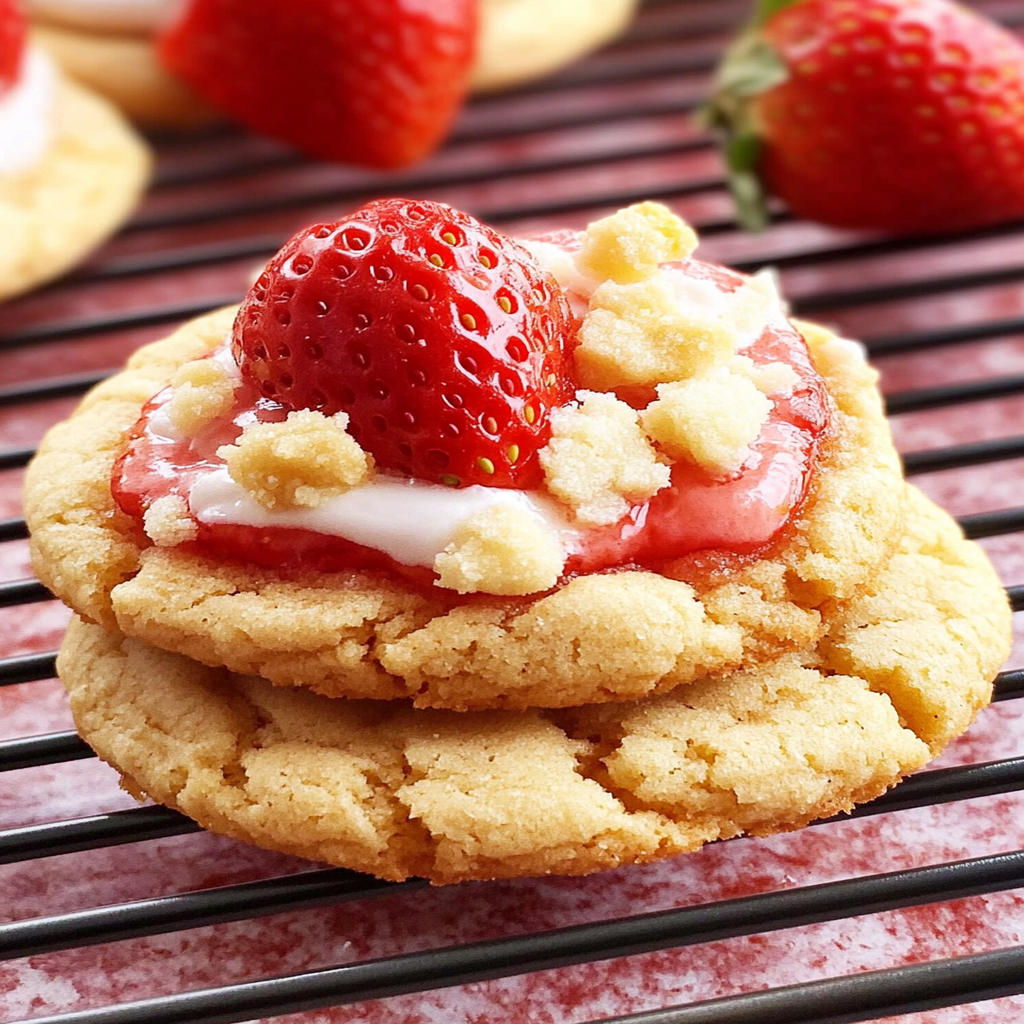 Strawberry Shortcake Summer Cookies