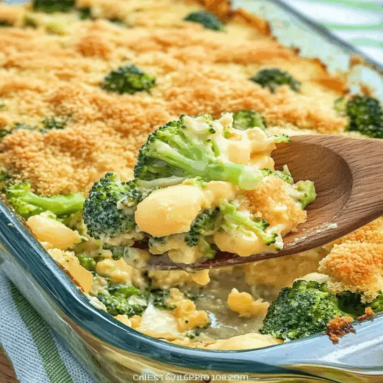 Cheesy Broccoli Casserole – Green and Gold Fall Comfort Food