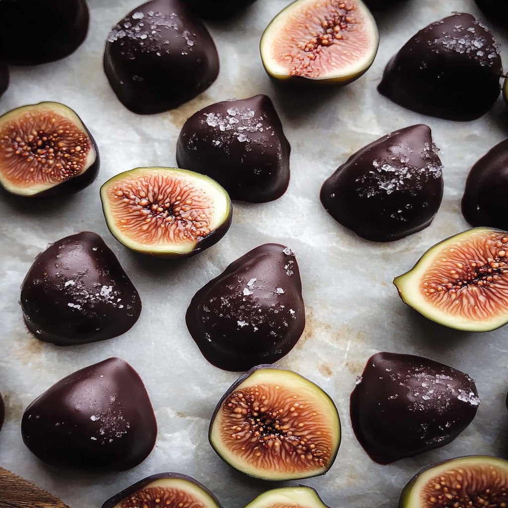 Dark Chocolate Dipped Figs
