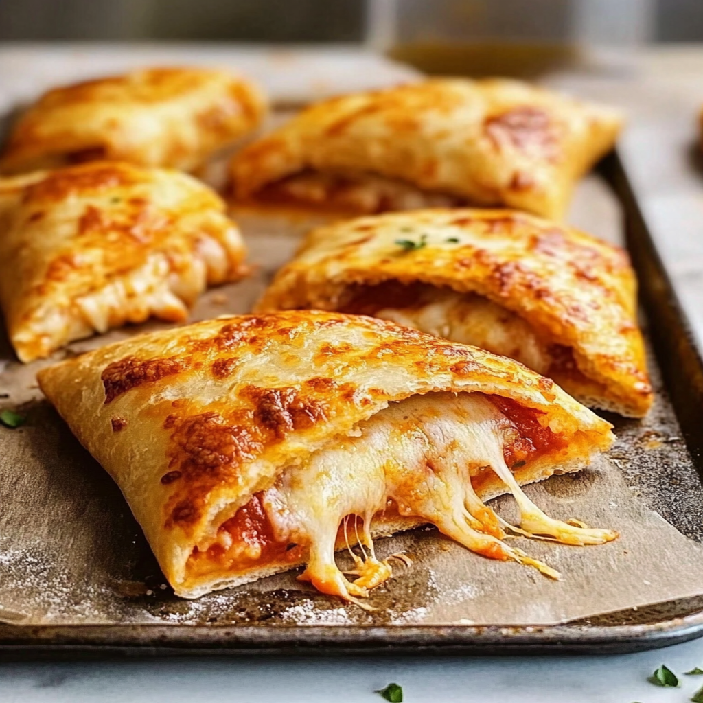 Homemade Easy Cheesy Pizza Pockets