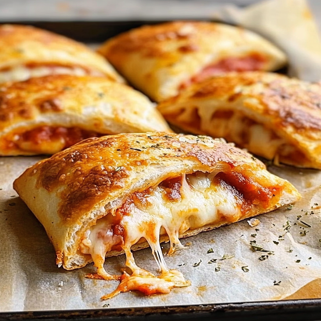 Homemade Easy Cheesy Pizza Pockets