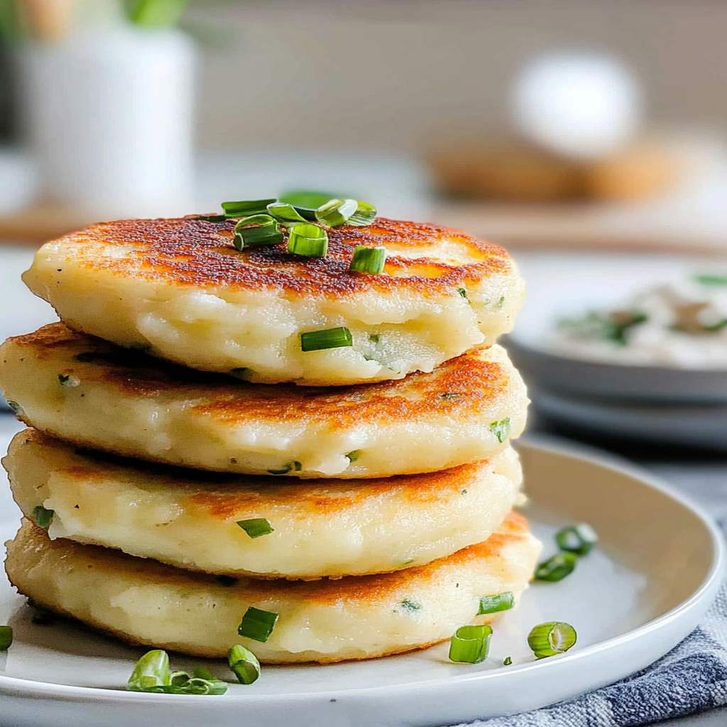 Mashed Potato Cakes with Chives