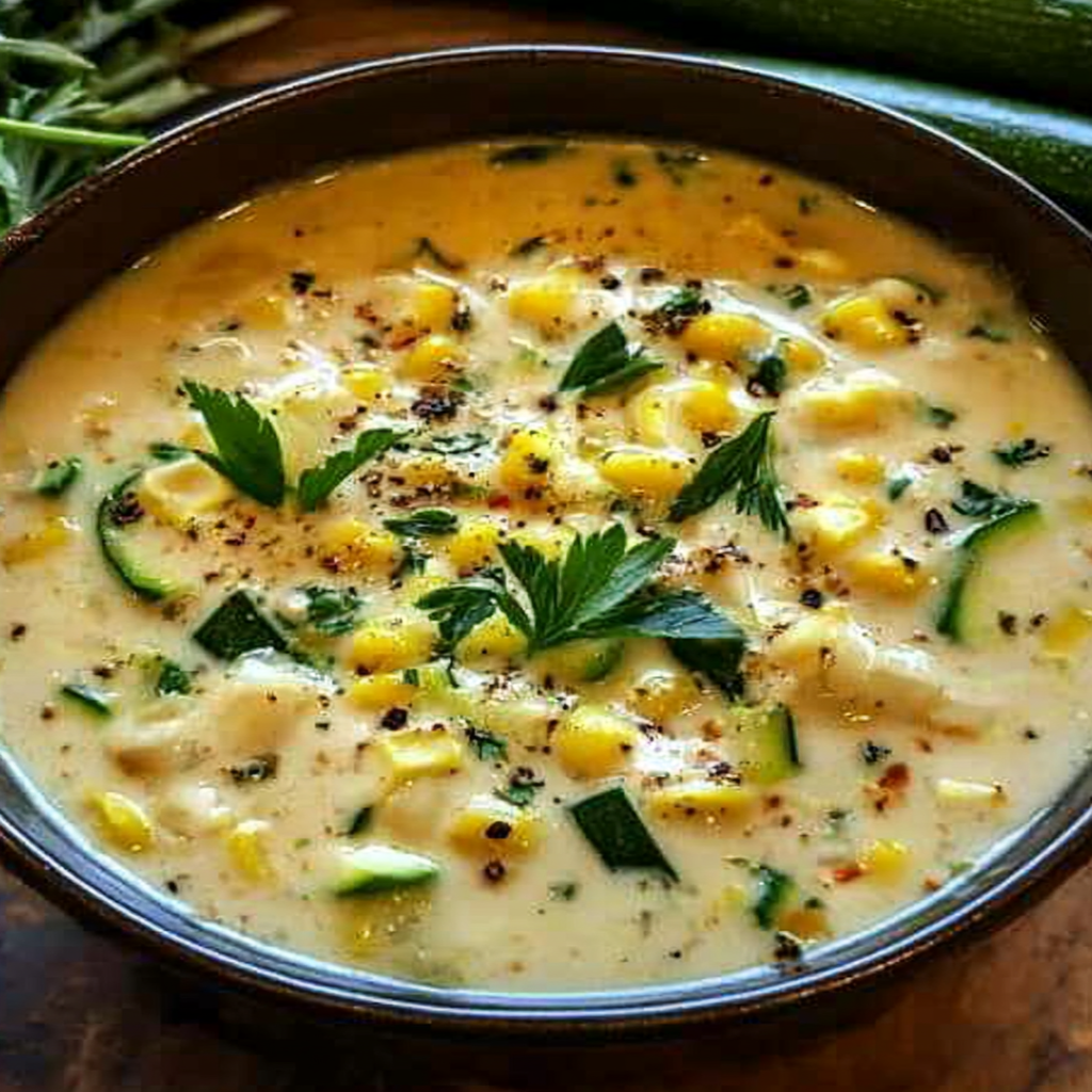 Summer Corn and Zucchini Chowder