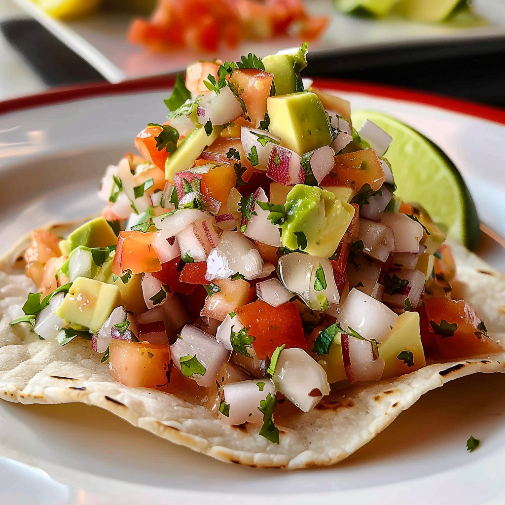 Baja Ceviche Tostada