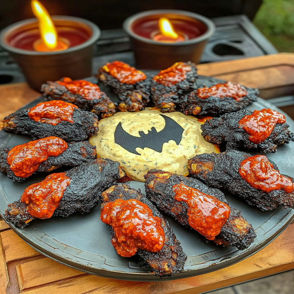 Spooky Halloween Food Bat Wing Chicken