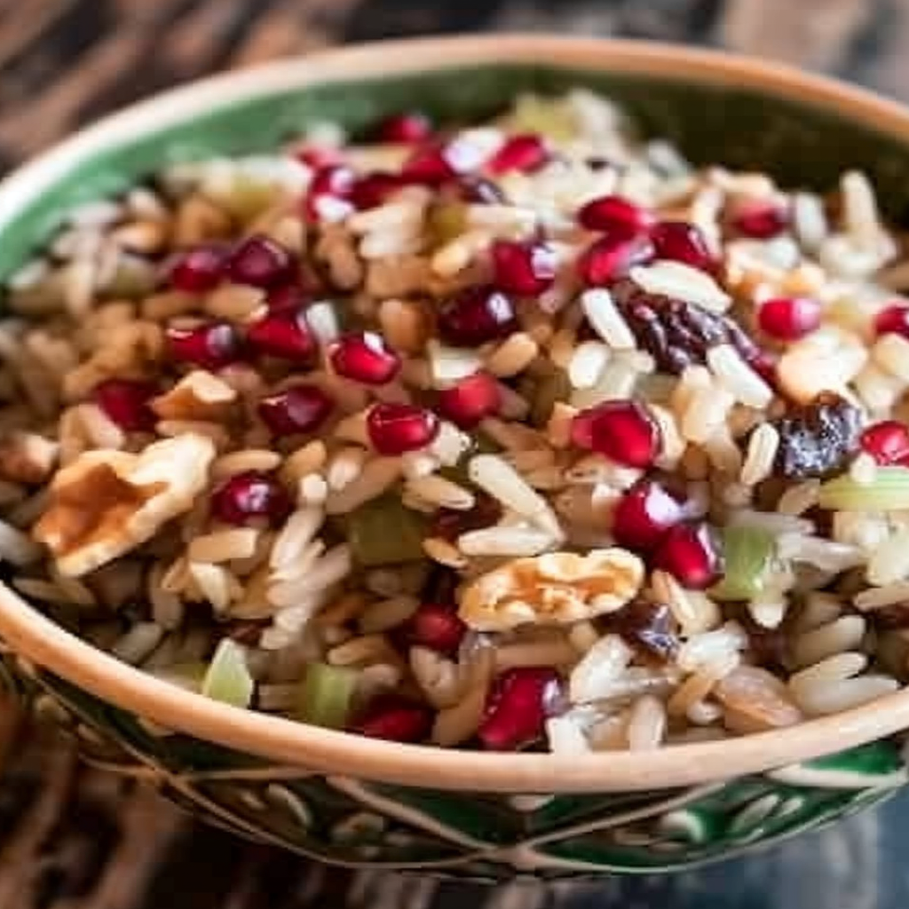 Pomegranate Walnut Rice Pilaf