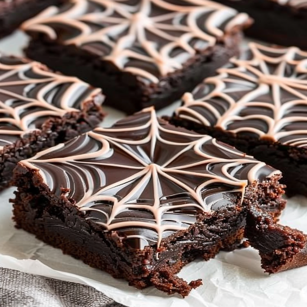 Spiderweb Brownies