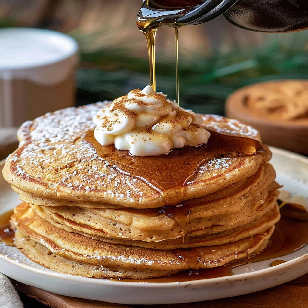 Gingerbread House Spiced Pancakes