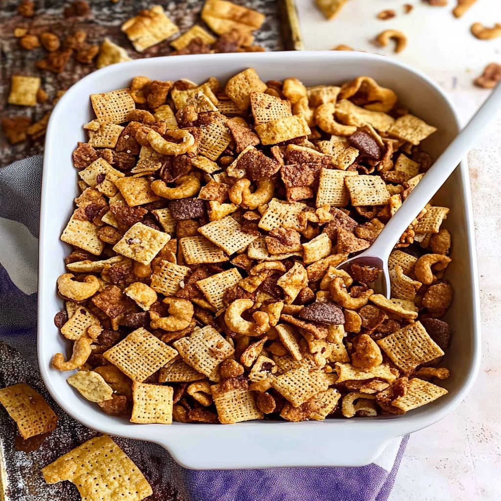 Middle Eastern Spicy Chex Mix