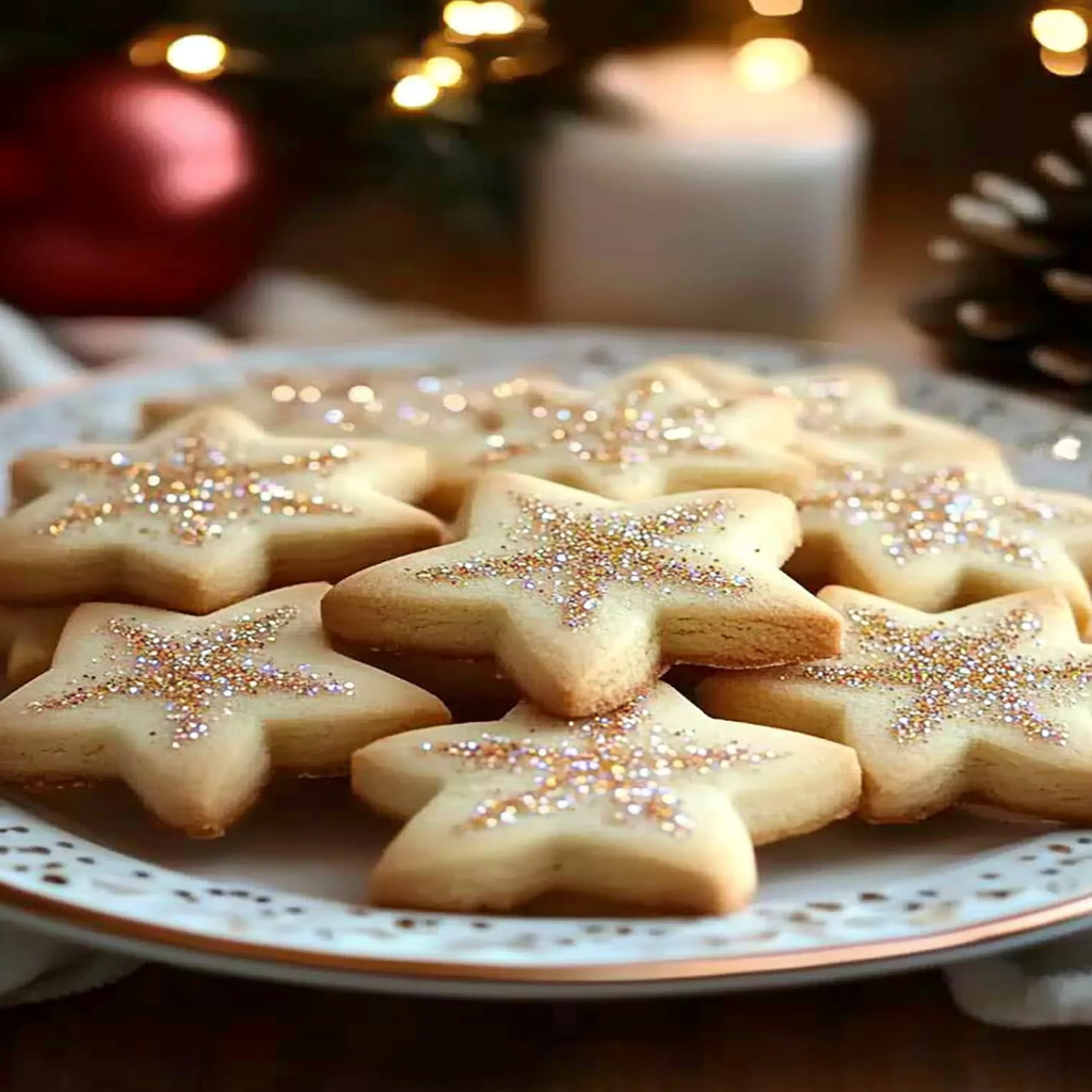 Silver Sparkle New Years Cookies