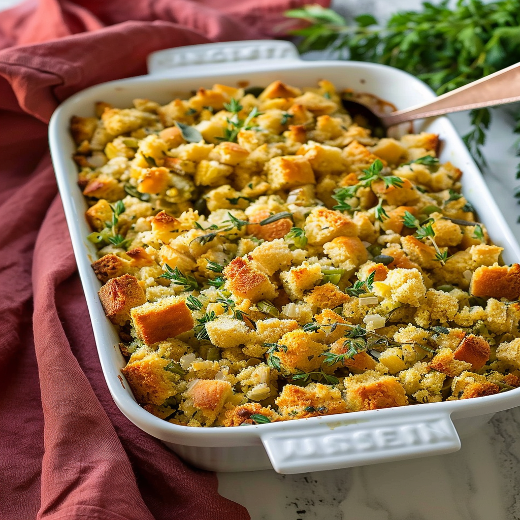 Thanksgiving Cornbread Stuffing