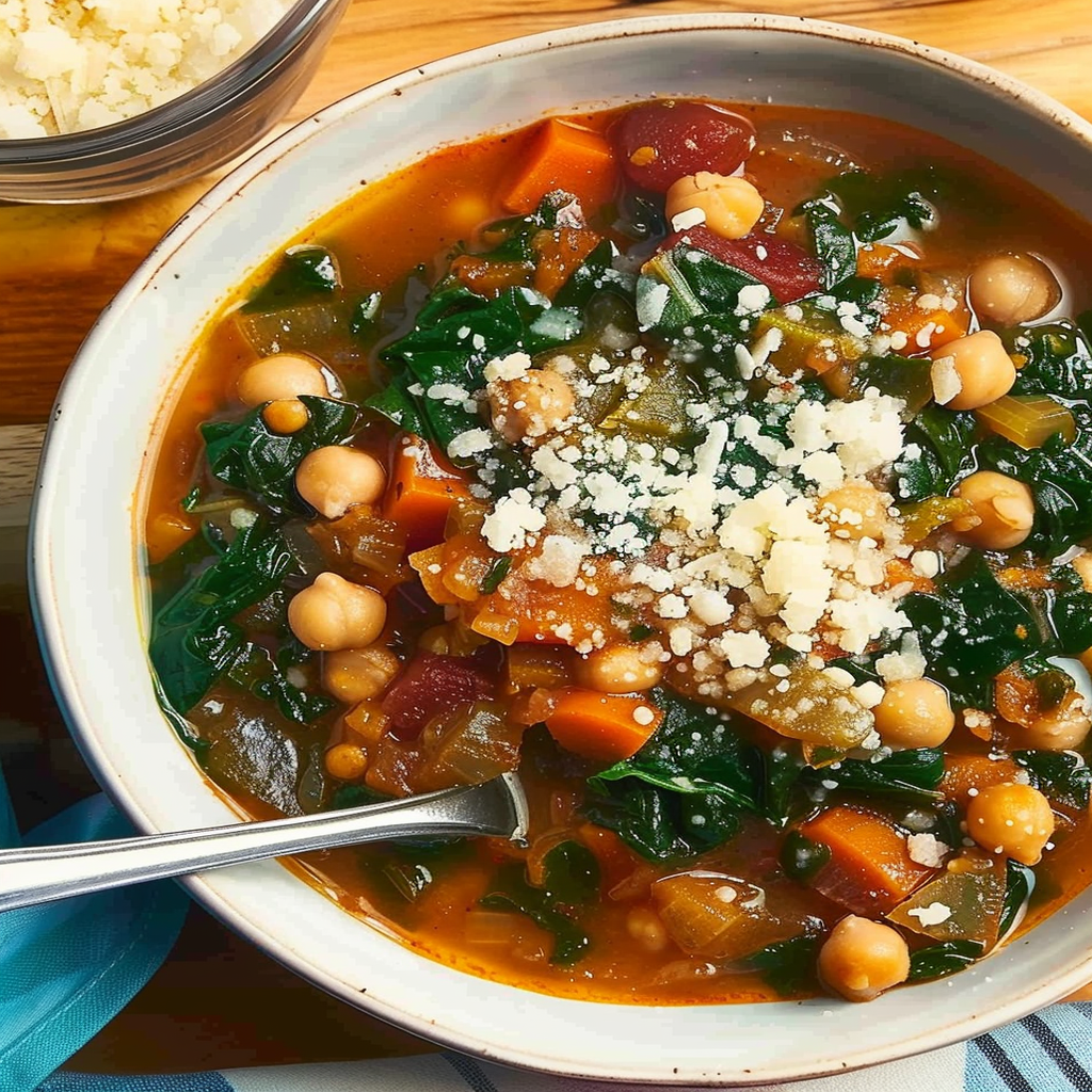 Beet, Spinach & Chickpea Stew