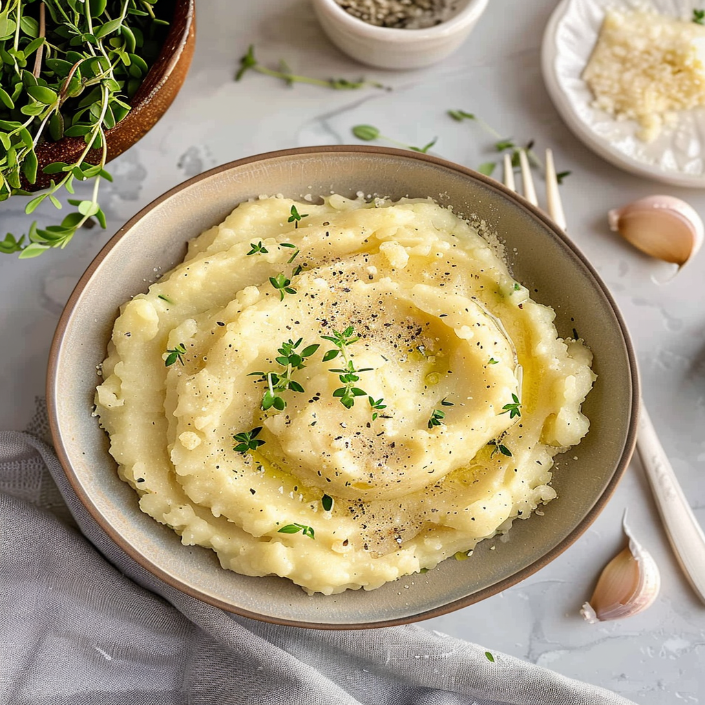 Garlic & Parsnip Puree