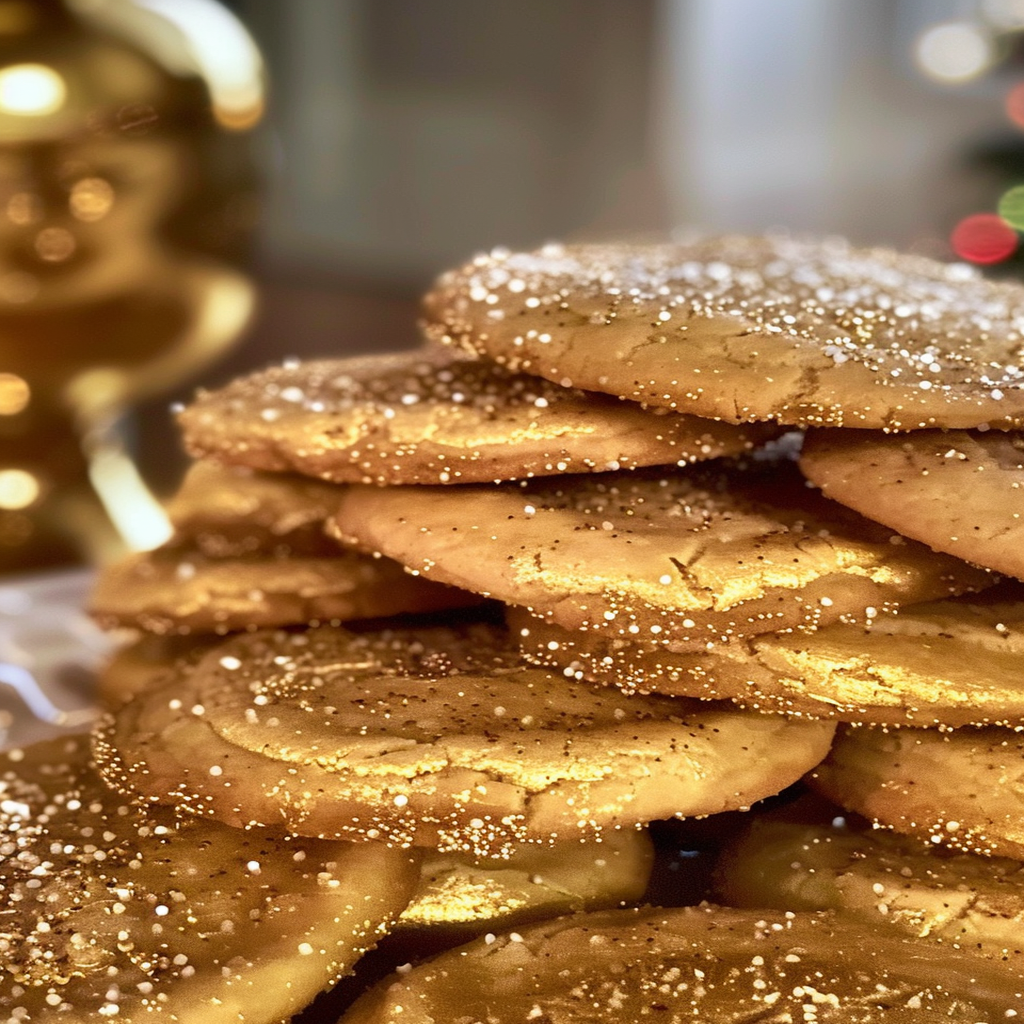 Gold & Silver New Years Cookies