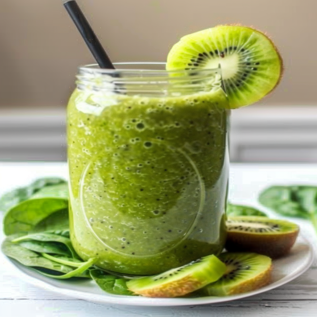 Kiwi Spinach Date Smoothie