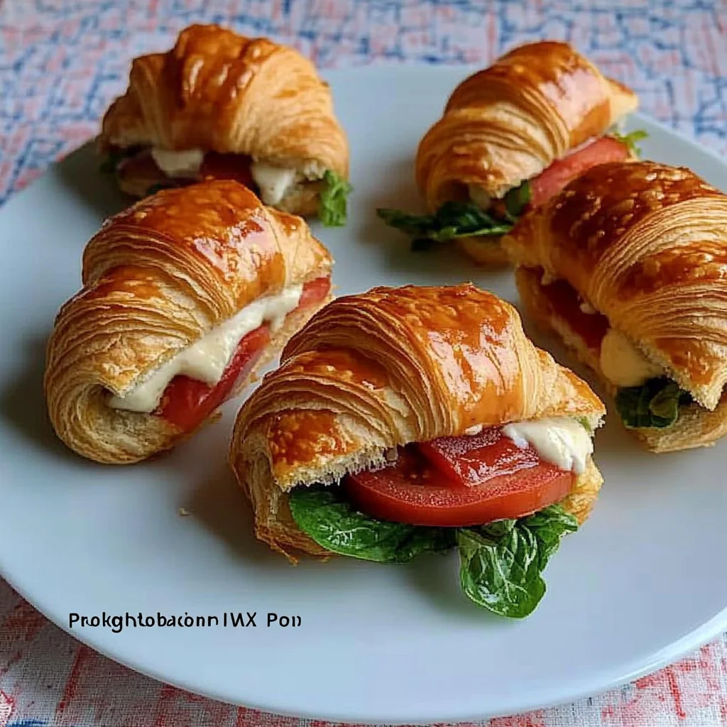 Mini Croissant Sandwiches: Flaky and Flavorful Bites