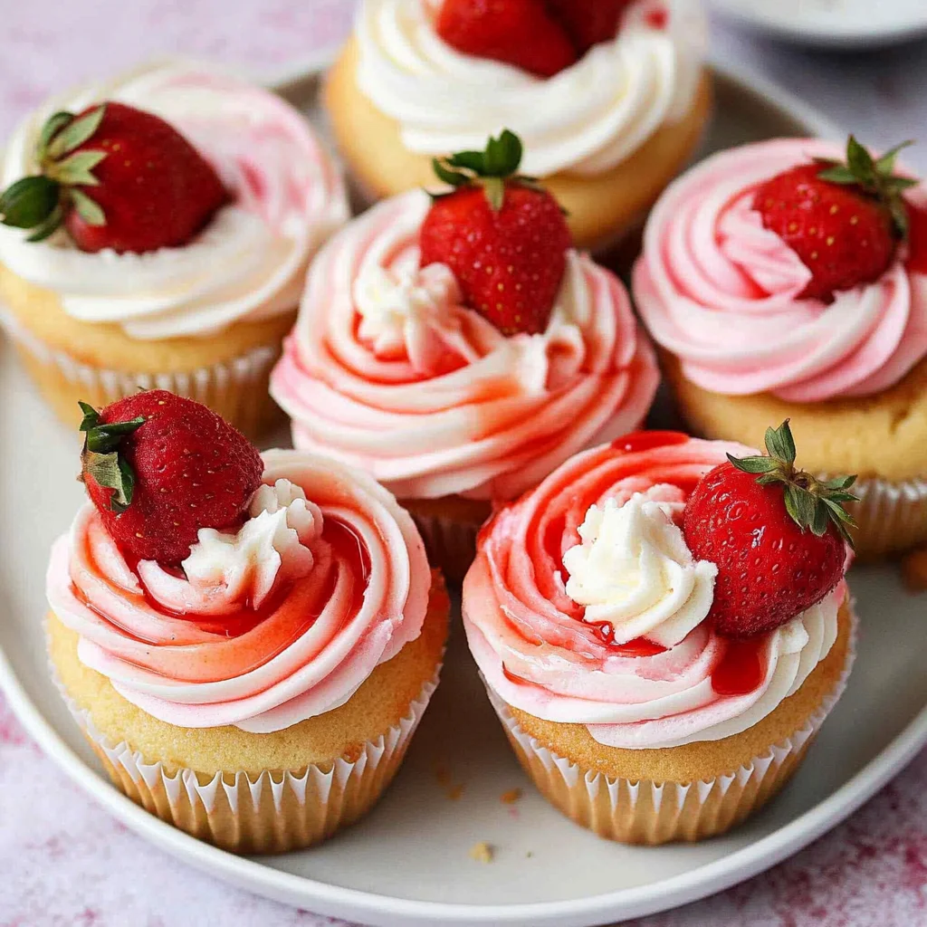 Strawberry Cream Cupcakes: Irresistibly Fluffy Delight